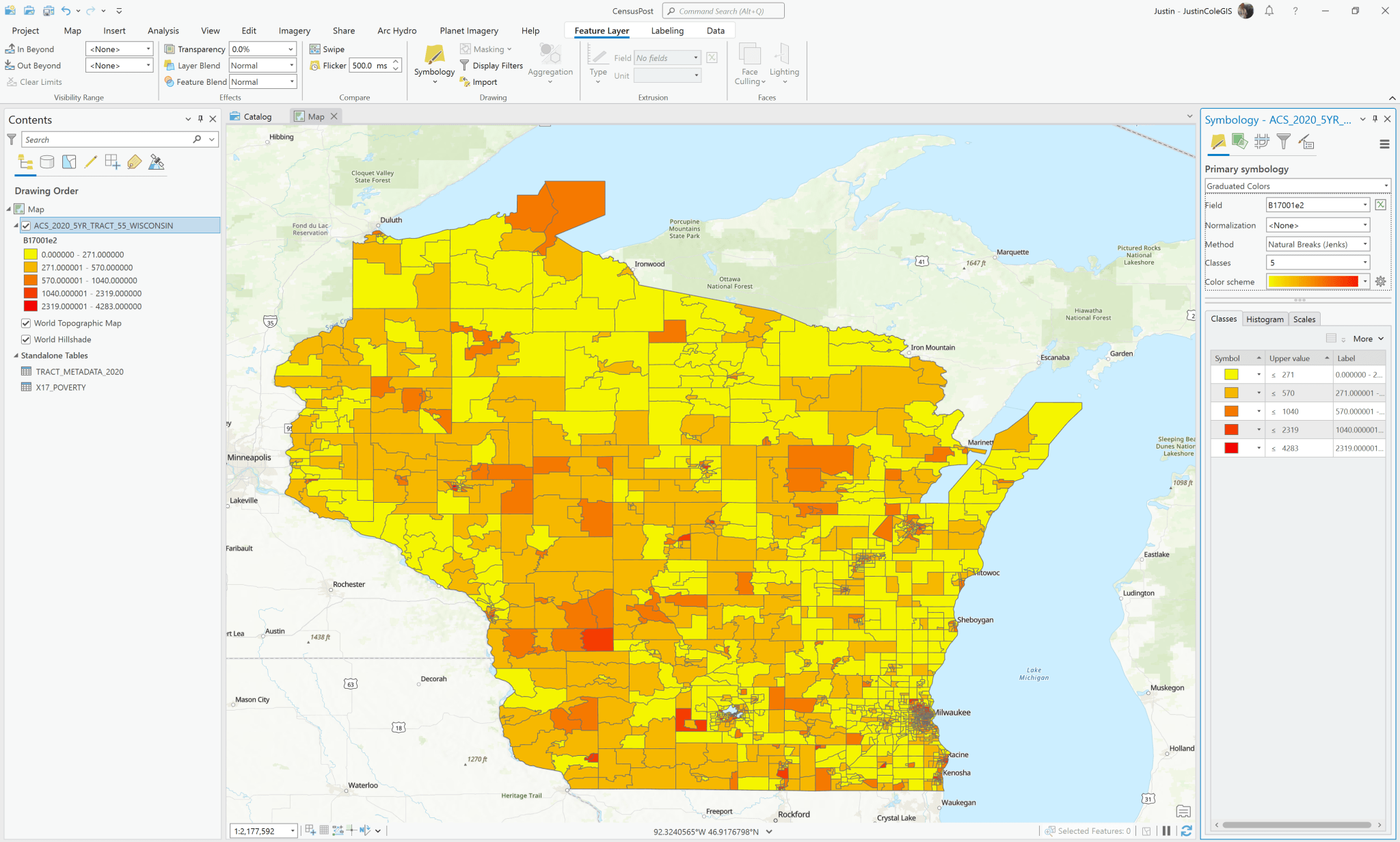 “Quick and Easy” Census Data in GIS – Part 1 – Justin's GIS Blog